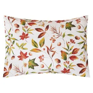 C&F HOME Camilla Fall Leaves Cotton Quilt Set Reversible And Machine Washable