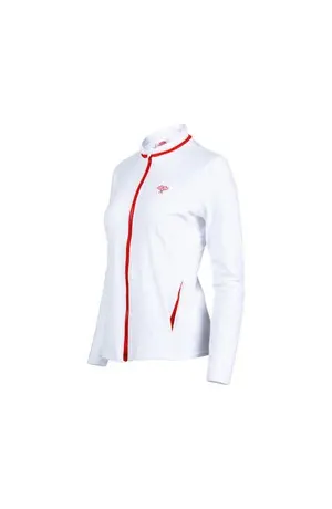 LOVE ALL TENNIS Gabriela Full Zip Jacket - Red