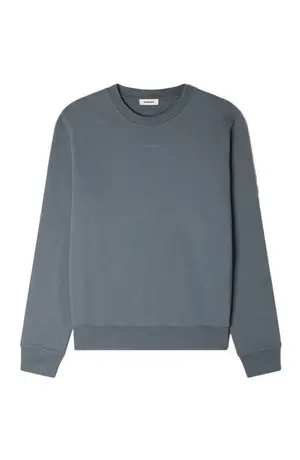 Sandro Logo Fleece Sweatshirt - Grey/blu