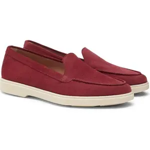 Santoni Suede Loafer - Red