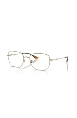 Brooks Brothers 54mm Oval Full Rim Optical Glasses - Gold