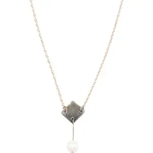 LIKHA Mother-of-pearl, Diamond, And Pearl Drop Pendant Necklace - Black
