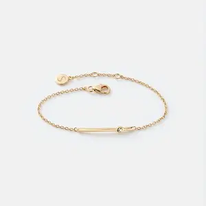 SARA PATINO Arc White Topaz Bracelet - Gold