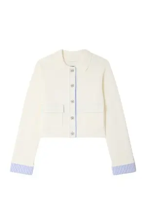 Sandro Wool Polo Cardigan