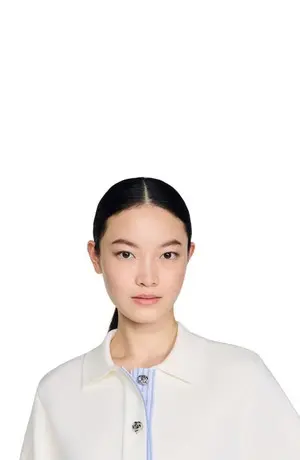 Sandro Wool Polo Cardigan