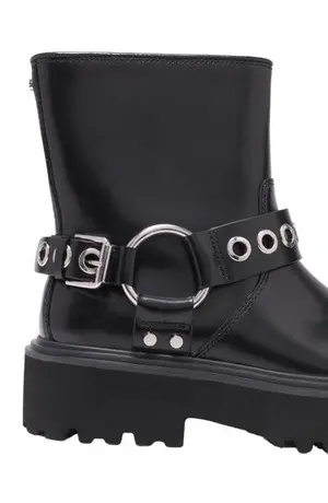 Maje Leather Biker Boots