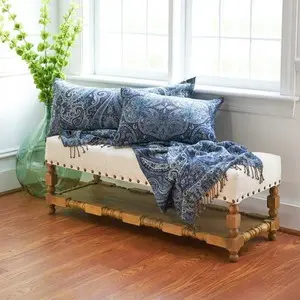 ELISABETH YORK Suman Navy Lumbar Throw Pillows Collection