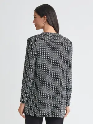 Misook Trim Tweed Knit Jacket