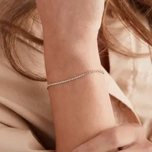 SARA PATINO White Topaz Tennis Bracelet