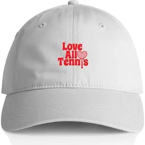 LOVE ALL Embroidered Baseball Cap - White