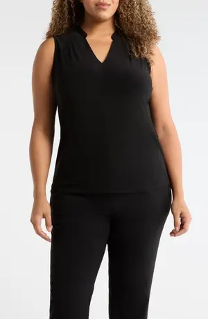 Anne Klein Notch Neck Tops