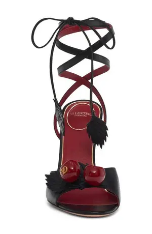 Valentino Garavani Cherryfic Ankle Strap Sandals