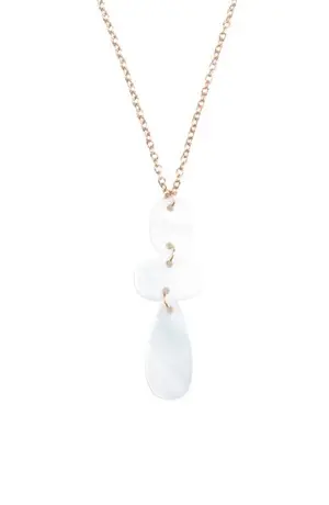 LIKHA Mother-of-pearl Pendant Necklace - White