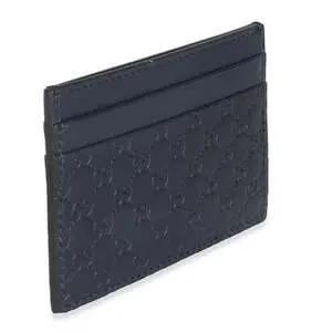 Gucci Navy Microguccissima Card Case