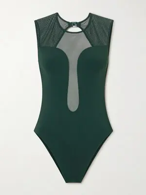 ERES Unique Open-back Swimsuit - Green