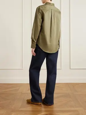 Polo Ralph Lauren Embroidered Cotton Oxford Shirt - Green