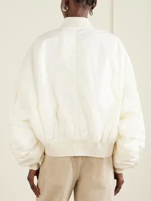 Rick Owens Shell Bomber Jacket - Neutrals