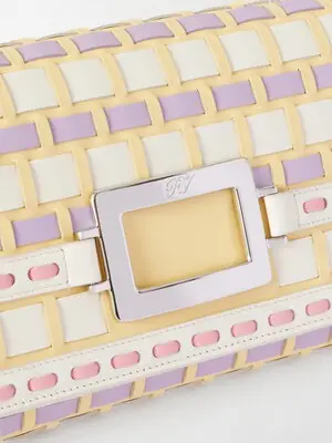 ROGER VIVIER Belle Vivier Leather Clutch