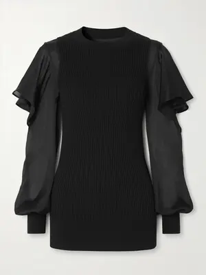 Sacai Long Sleeve Blouses