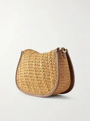 Etro Pony Medium Raffia Shoulder Bag - Brown