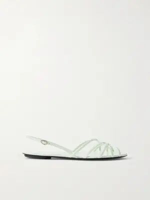 Proenza Schouler Uma Leather Slingback Sandals - Green
