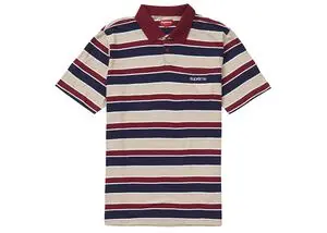Supreme Classic Logo Stripe Polo Shirt