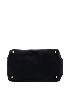 Prada Canapa Convertible Canvas Medium Tote Bag