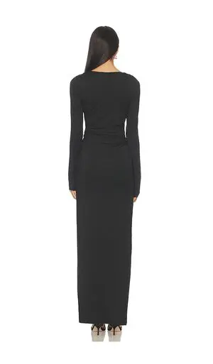 SNDYS. Ashley Scoop Neck Maxi Dress - Black