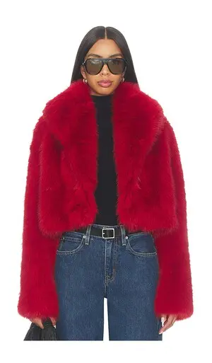 NAKEDVICE The Delaney Cropped Fur Jacket