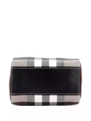 Burberry Bowling Bag Check E-canvas Mini Satchel
