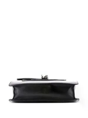 BVLGARI Serpenti Forever Square Leather Shoulder Bag - Black
