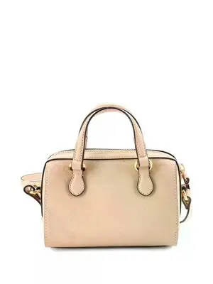 Gucci Convertible Top Handle Jumbo Gg Embossed Leather Mini Satchel