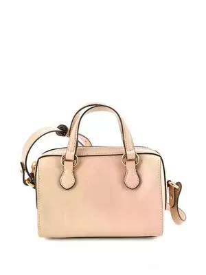 Gucci Convertible Top Handle Jumbo Gg Embossed Leather Mini Satchel