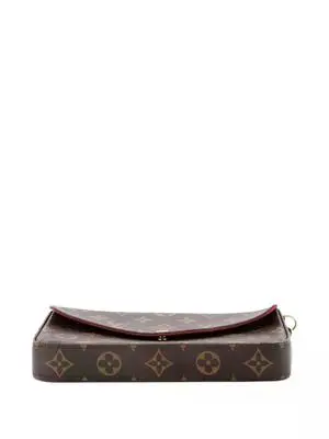LOUIS VUITTON Felicie Pochette Monogram Canvas Crossbody Bag - Brown