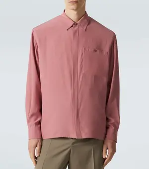 Saint Laurent Silk Crêpe Satin Shirt