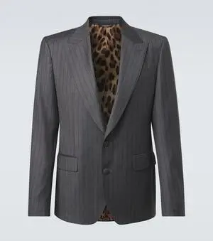 Dolce & Gabbana Pinstripe Virgin Wool Blazer