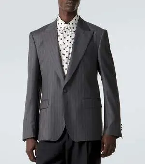Dolce & Gabbana Pinstripe Virgin Wool Blazer