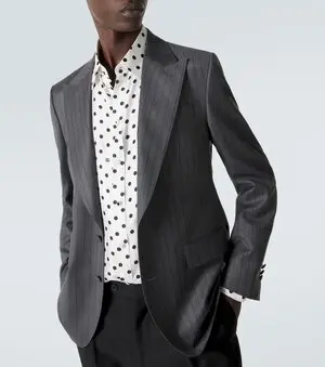 Dolce & Gabbana Pinstripe Virgin Wool Blazer
