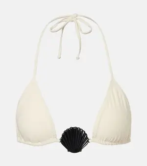 SAME Shell Bikini Top - White