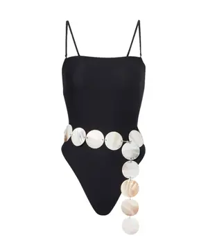 SAME Shell Disc Swimsuit - Black
