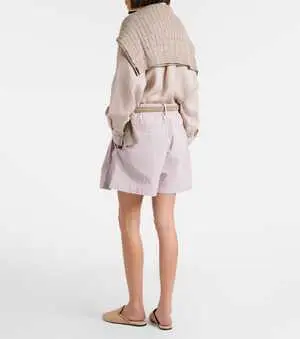 Brunello Cucinelli Striped Cotton-blend Bermuda Shorts