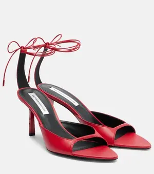 Victoria Beckham Gold Tone Sandals For Women