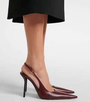 Victoria Beckham Leather Slingback Pumps