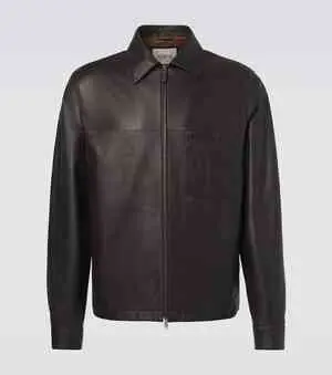 TOD'S Leather Shirt Jacket
