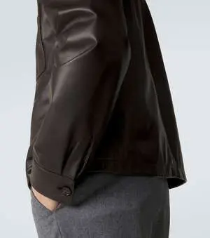 TOD'S Leather Shirt Jacket