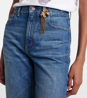 Chloé Embellished Straight Jeans