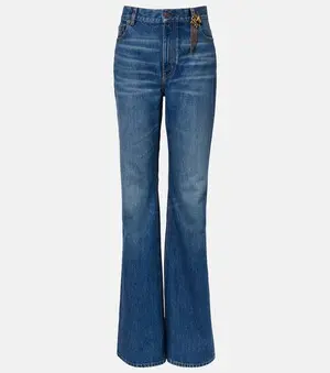 Chloé Embellished Straight Jeans