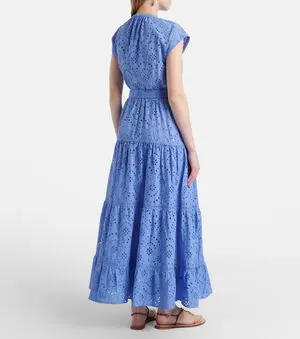 Poupette St Barth Kora Cotton Shirt Dress - Blue