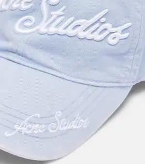 Acne Studios Logo Denim Baseball Cap