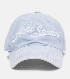 Acne Studios Logo Baseball Cap - Blue